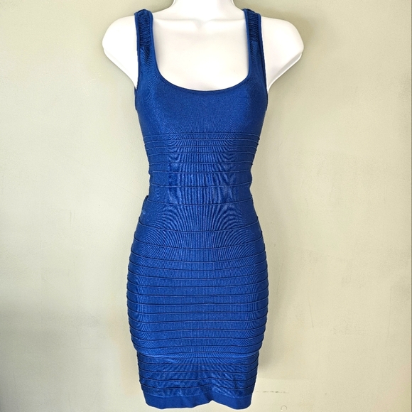 bebe | Dresses | Bebe Electric Blue Bodycon Dress Ml | Poshmark